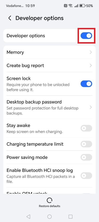 HONOR 400 Lite: Enable or Disable Developer Options | ManualsLib