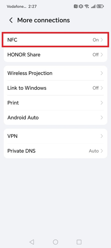 How to Enable or Disable NFC on HONOR 400 Lite | ManualsLib