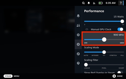 How to Manage Manual GPU Clock on Steam Deck OLED | ManualsLib