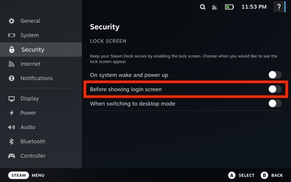 How to Setup a Lock Screen Password on Your Steam Deck OLED Console ...
