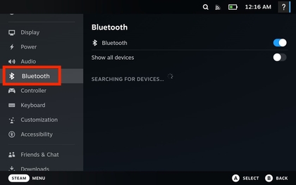 Pairing Bluetooth Headphones with Your Steam Deck OLED Console | ManualsLib