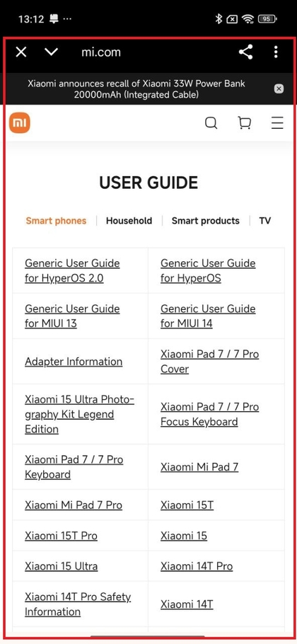 How to Scan QR Codes on Xiaomi 15T Pro | ManualsLib