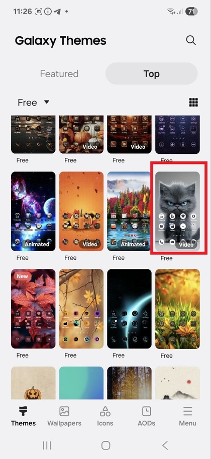 Guide pour changer le thème sur Samsung Galaxy A56 | ManualsLib