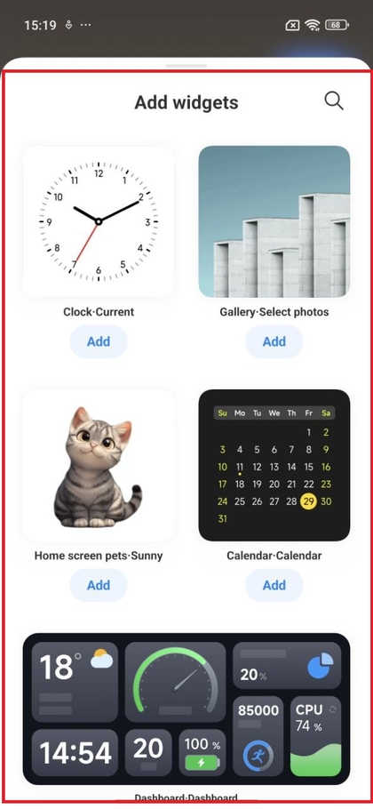 Come aggiungere widget su Xiaomi 15T Pro | ManualsLib
