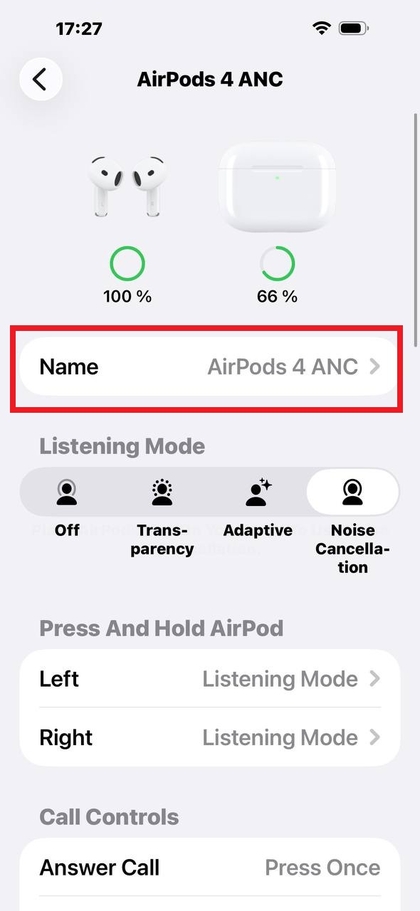 Apple AirPods 4 com Cancelamento Ativo de Ruído (ANC) - Como Renomear ...