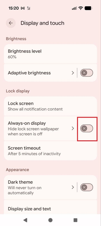Como ativar ou desativar o Always On Display no Google Pixel 10 Pro ...
