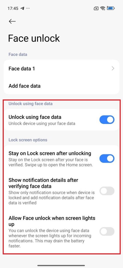 How to Set Up Face Unlock on POCO F7 | ManualsLib