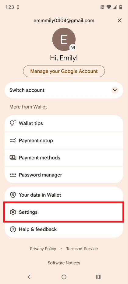 How to Manage Google Wallet on the Motorola EDGE 60 Fusion | ManualsLib