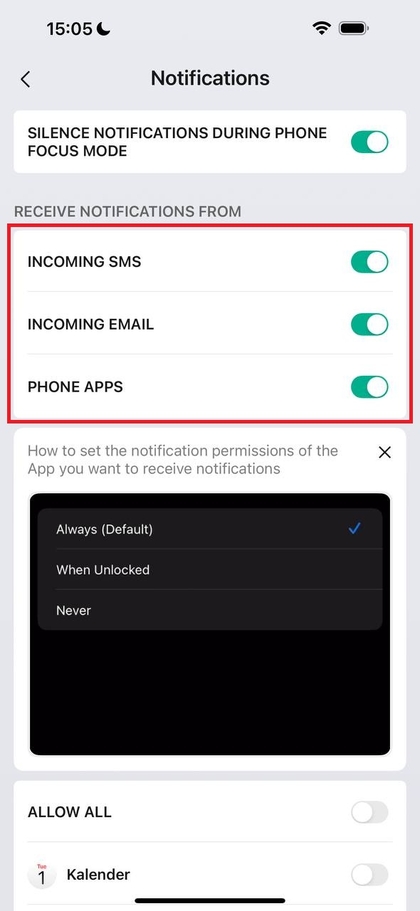 How to Enable Phone Notifications on Amazfit Bip 6 for iPhone | ManualsLib