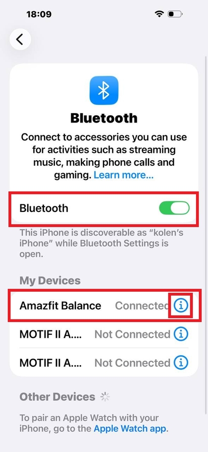 Amazfit Balance - How to Unpair from iPhone | ManualsLib