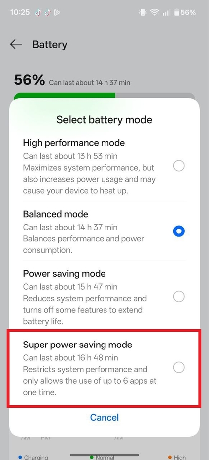 How to Enter and Exit Super Power Saving Mode on OnePlus 13R 5G ...