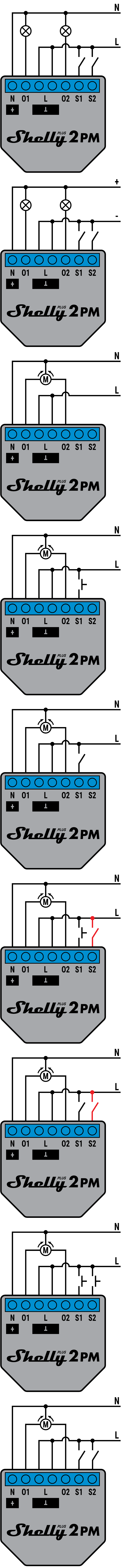 Shelly 2PM - 2 Circuit Wi-Fi Relay Switch With Power Measurement Manual ...