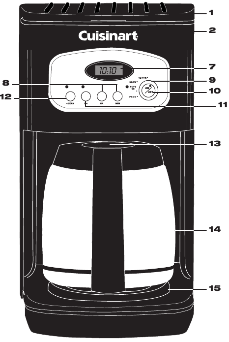 Manual da Cafeteira Programável Térmica Clássica Cuisinart DCC-1150 ...