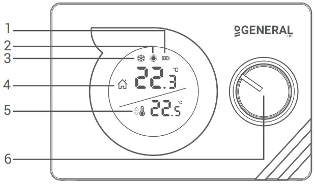 GENERAL LIFE MITRA 220 RF - Raqamli xona termostatining qo'llanmasi ...