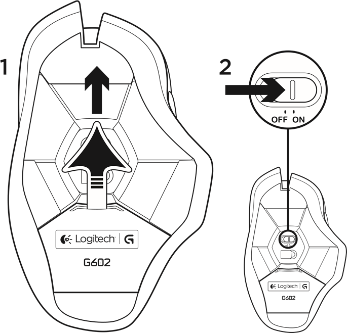 Logitech G602 - Wireless Gaming Mouse Setup Guide | ManualsLib