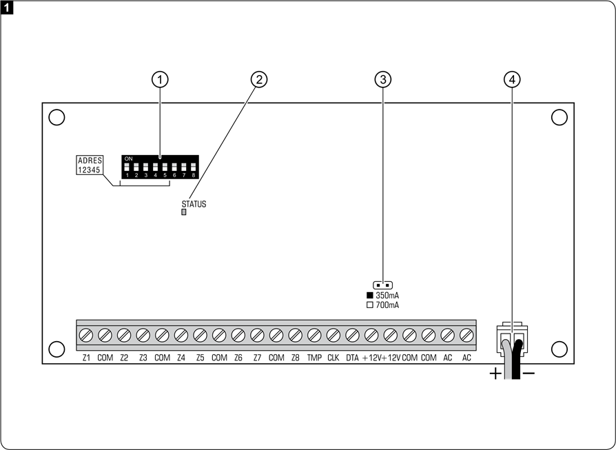 Satel CA-64 EPS - Zone Expander With Power Supply Manual | ManualsLib