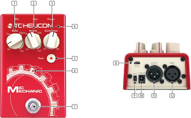 TC Helicon MIC MECHANIC 2 - Ultra-Simple Vocal Effects Stompbox Manual ...