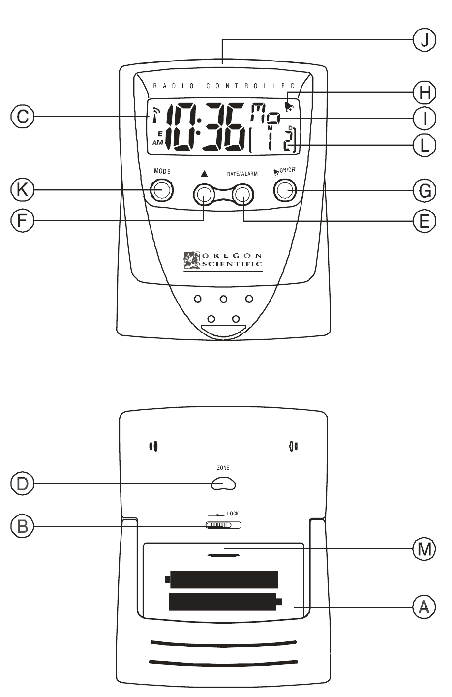 Oregon Scientific RM832A - Manual del Reloj Despertador de Viaje ...