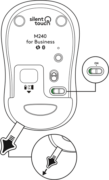 Logitech M240 - Compact Silent Wireless Bluetooth Mouse Manual | ManualsLib