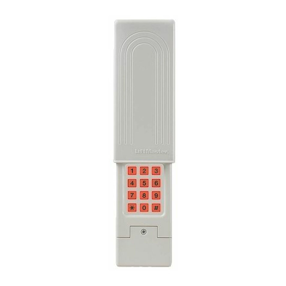 LiftMaster Universal Wireless Keypad 387LM Käyttöohje | ManualsLib