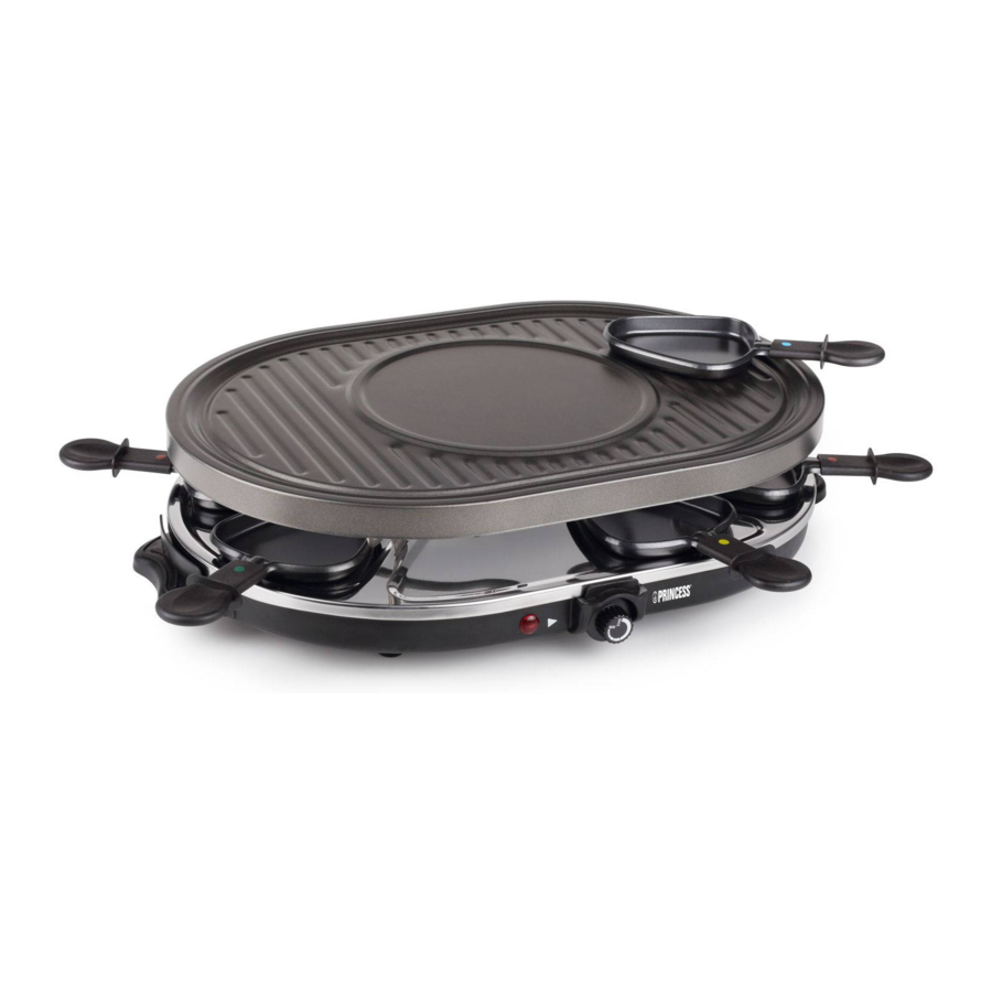 Princess Raclette 8 Oval Grill Party Manual (Manual de utilizare ...