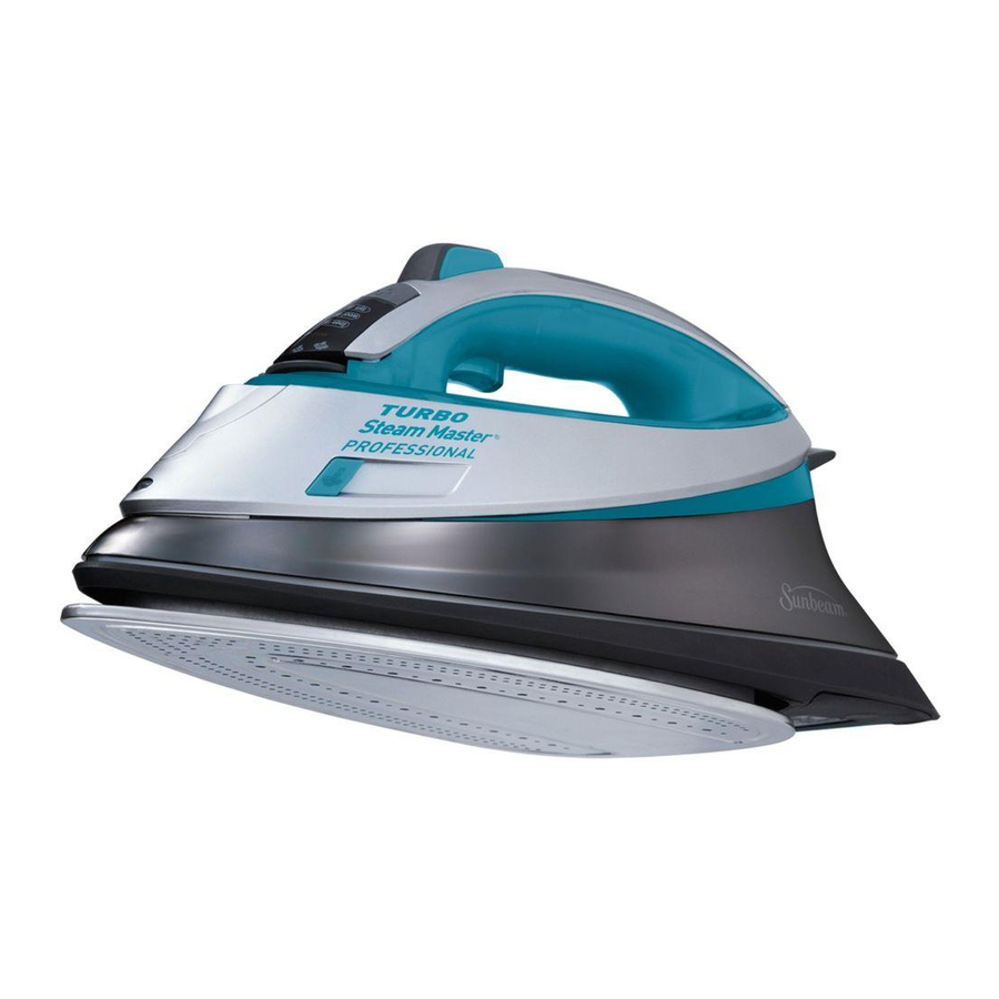 Sunbeam TURBO Steam Master PROFESSIONAL - Iron Manual | ManualsLib
