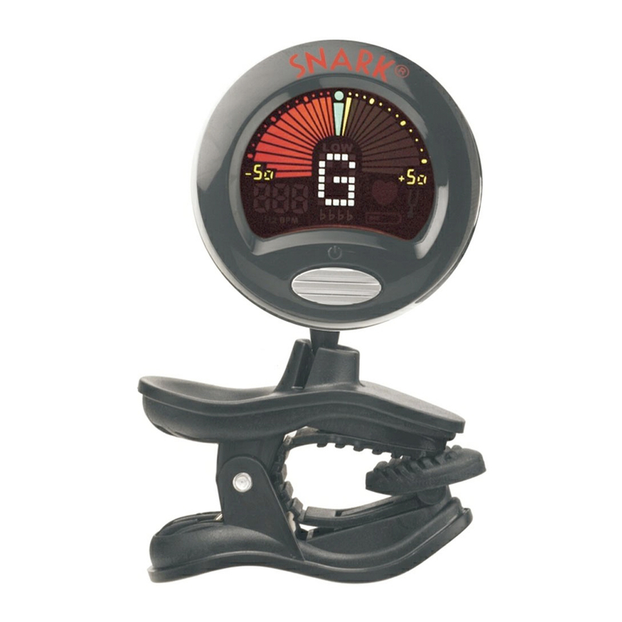 Snark SN-5X, SN-6X - Manual del Afinador | ManualsLib