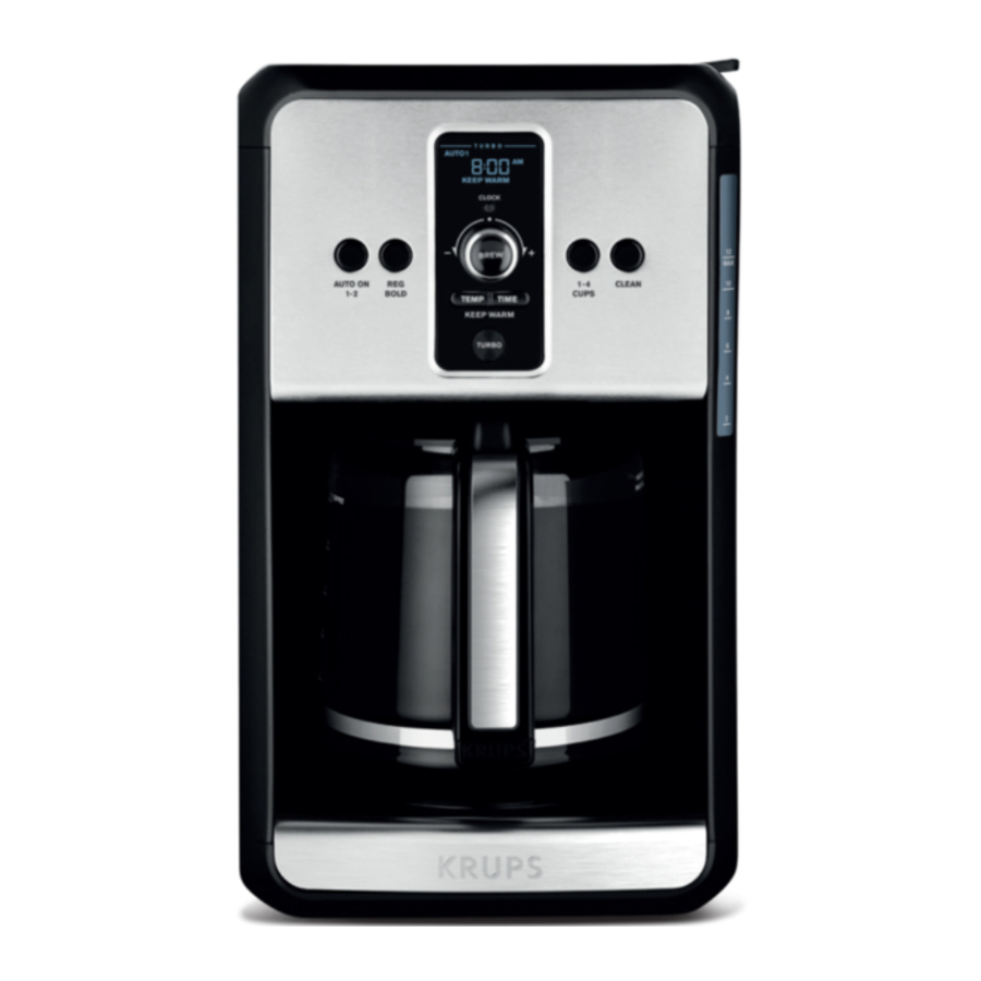 KRUPS Savoy EC414 - 12-Cup Programmable Stainless Steel Turbo Coffee ...