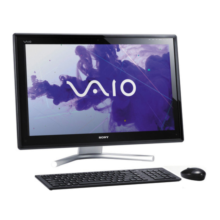 Vodič za brzi početak za Sony VAIO VPCL2 seriju | ManualsLib