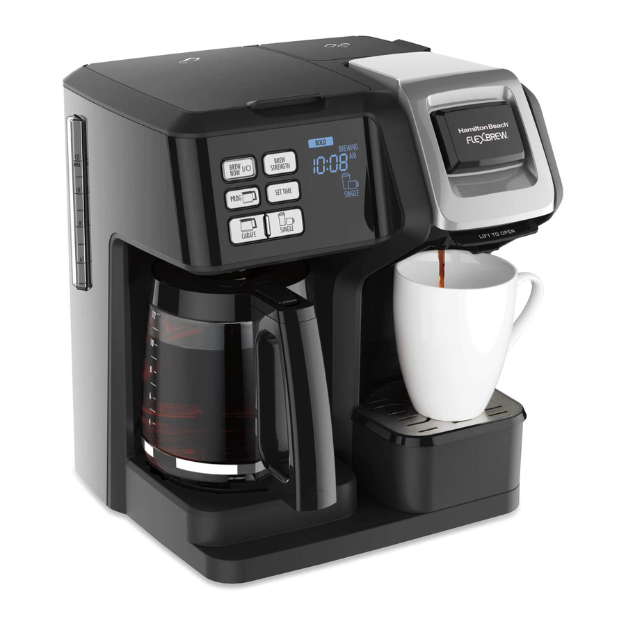 Hamilton Beach 2-Way FlexBrew 49976 Инструкция для кофеварки | ManualsLib