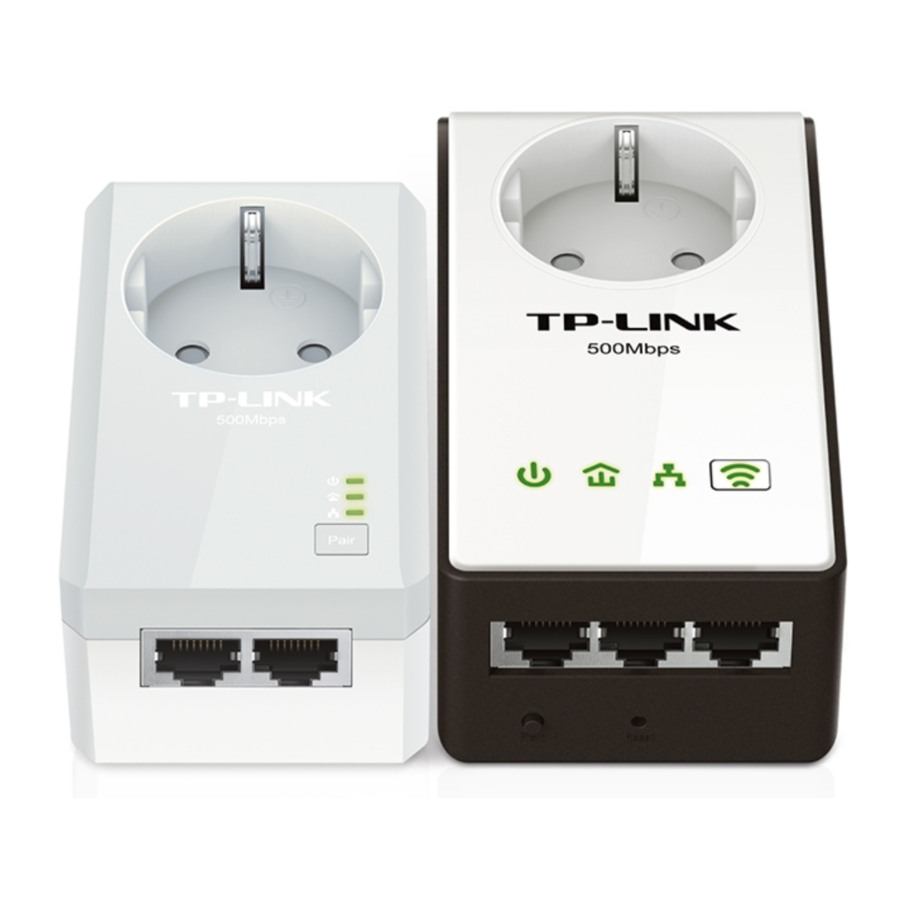 Guida Rapida all'Extender Wi-Fi Powerline Tp-Link AV500 | ManualsLib