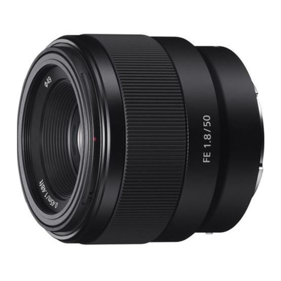 Sony FE 50mm F1.8 (SEL50F18F) - Interchangeable Lens Manual and Review ...
