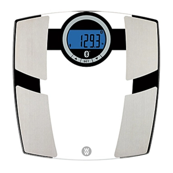 Conair WW916XF - Manuel de la balance d'analyse corporelle | ManualsLib