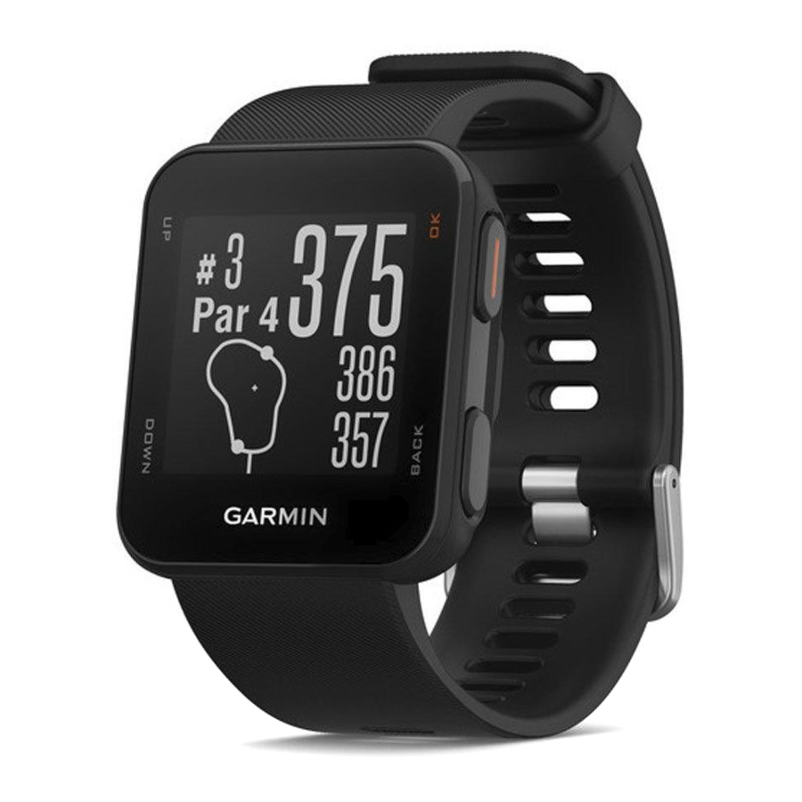 Garmin APPROACH S10 GPS Golf Watch Manual | ManualsLib