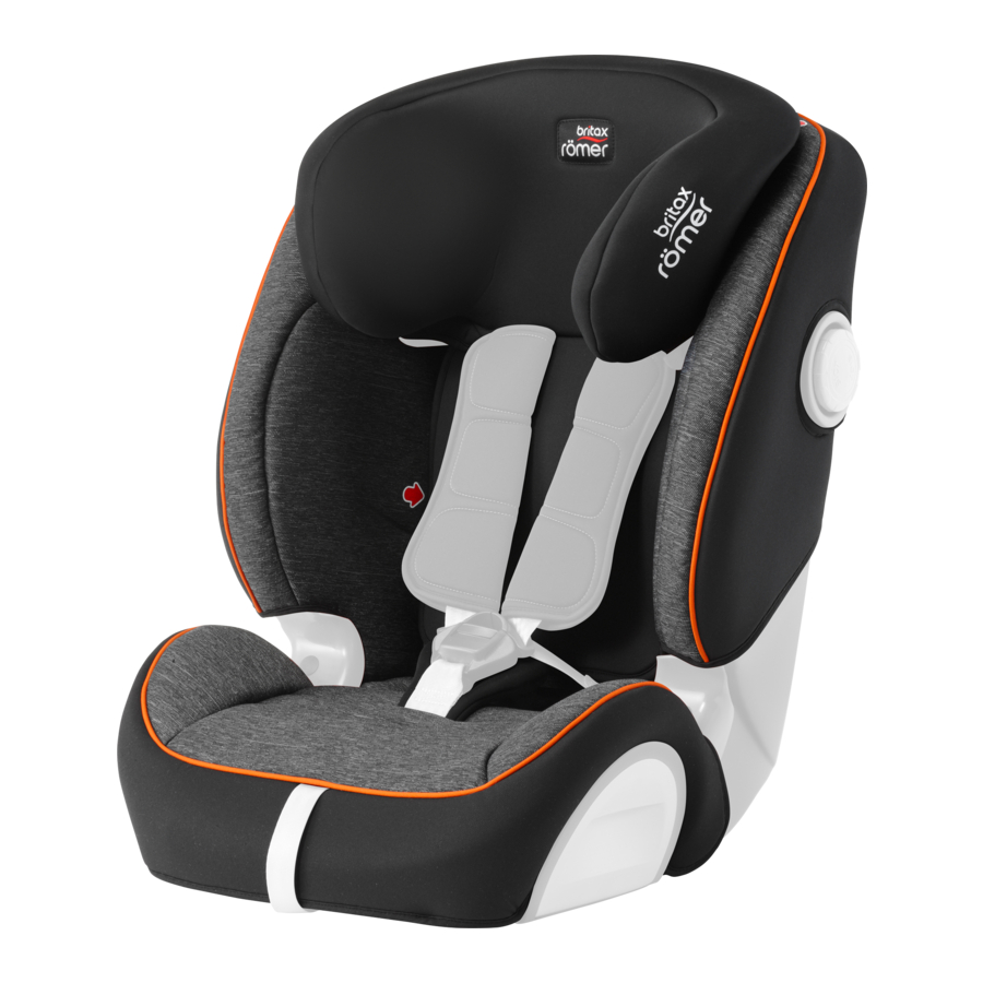 Britax-Romer EVOLVA 1-2-3 SL SICT - Автокресло нұсқаулығы | ManualsLib