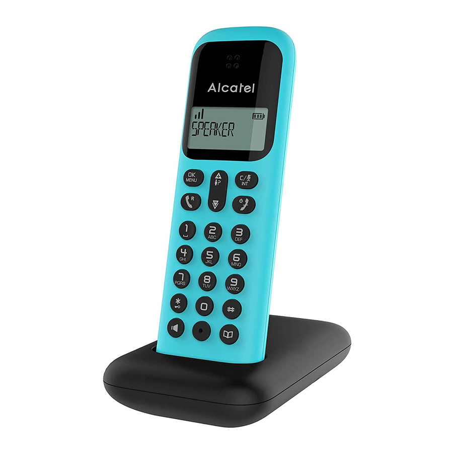 Alcatel D285 VOICE - Guia de Início Rápido do Telefone Sem Fio | ManualsLib