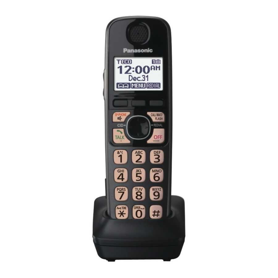 Manual del teléfono inalámbrico digital Panasonic KX-TGA470 | ManualsLib