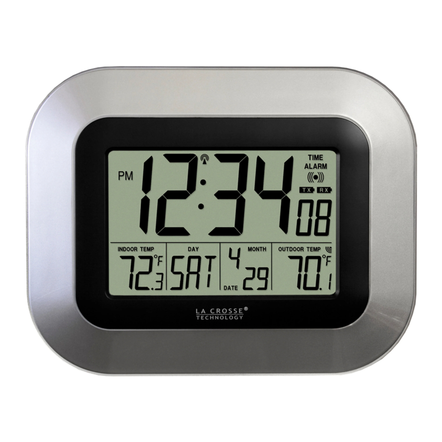 La Crosse Technology WS-8115U - Atomic Digital Wall Clock Manual ...