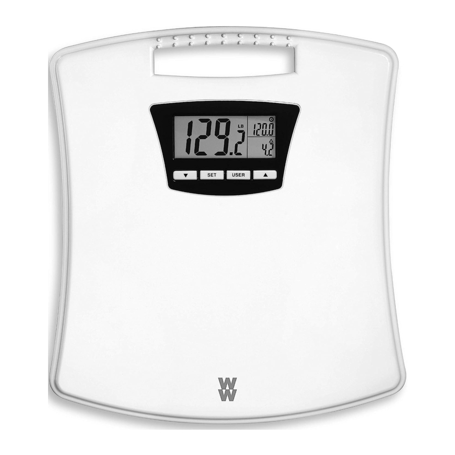 Conair Weight Watchers WW45 - Scales Manual | ManualsLib