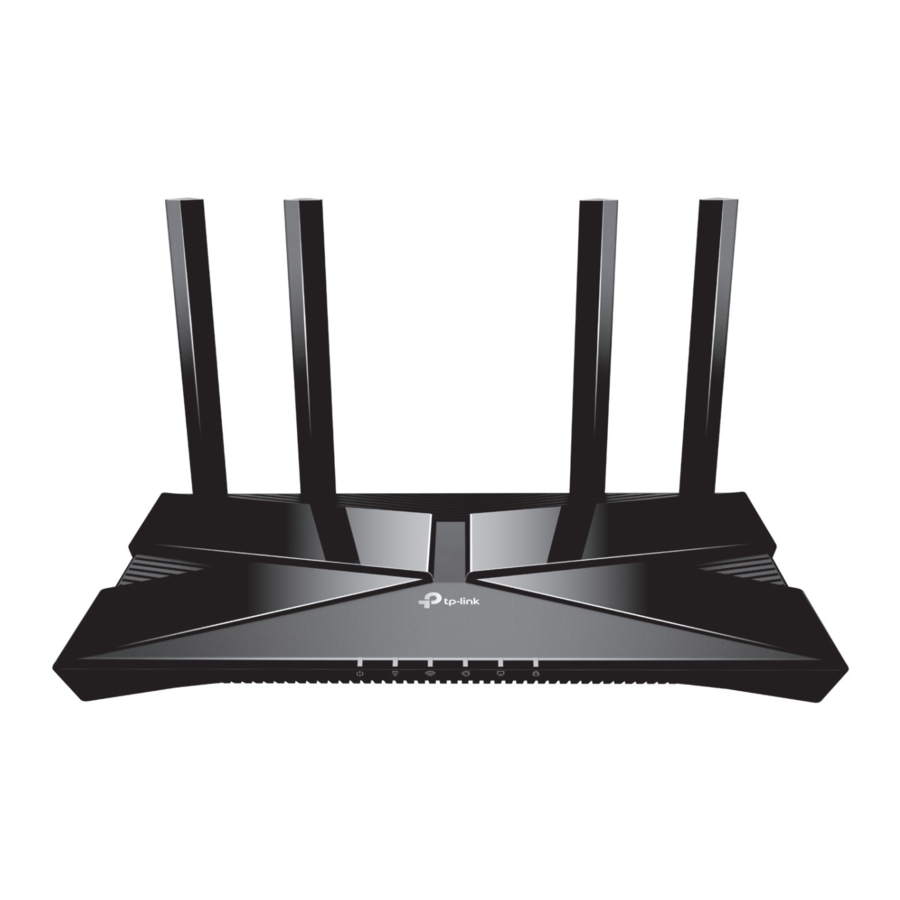 TP-Link Archer AX10 - Dual Band Wi-Fi 6 Router Manual (Manual for TP ...