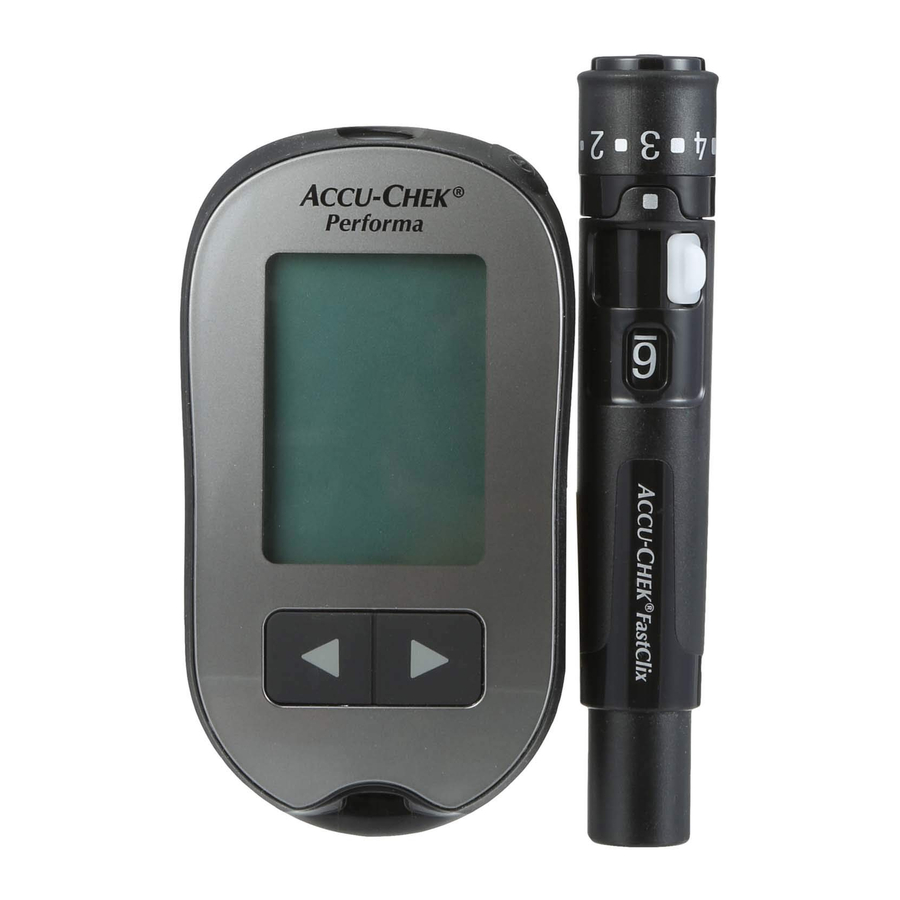 Accu-Chek Performa - Stručný návod na použitie glukomera a chybové kódy ...