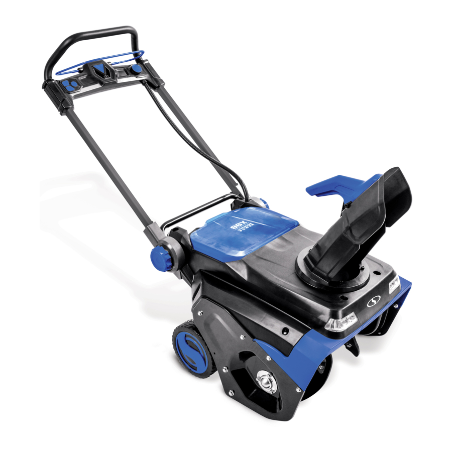 SnowJoe 24V-X4-SB21 - Cordless Snow Blower Manual | ManualsLib