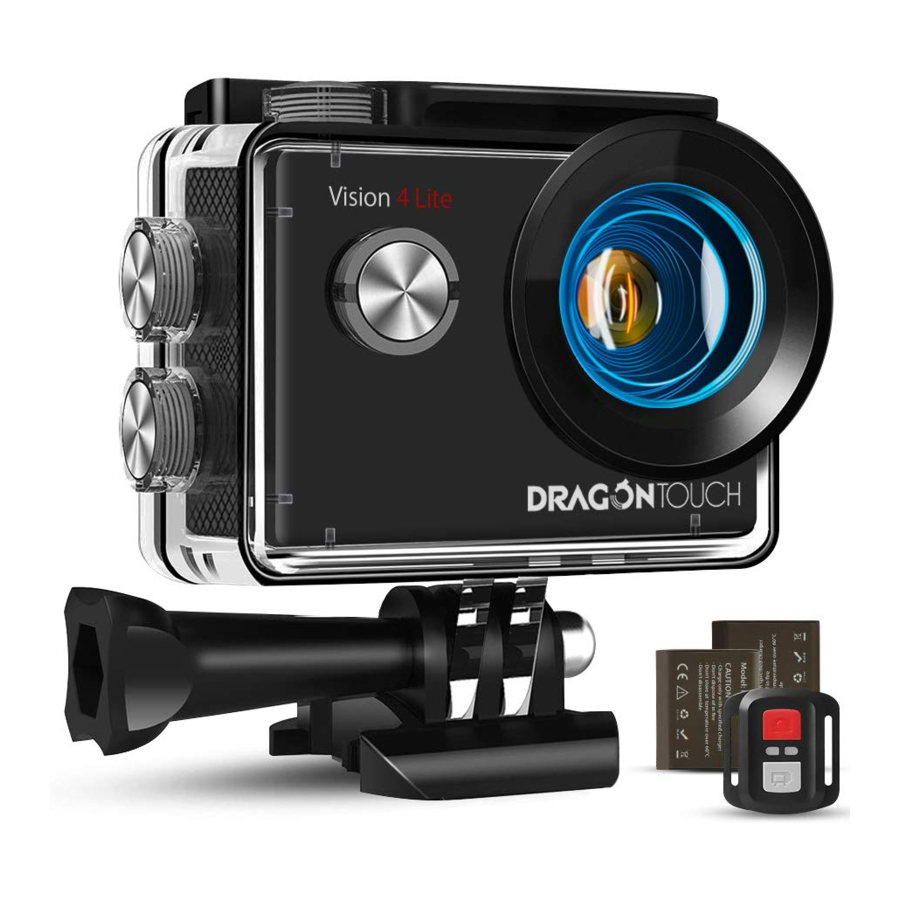 Dragon Touch Vision 4 Lite - Handleiding actiecamera | ManualsLib