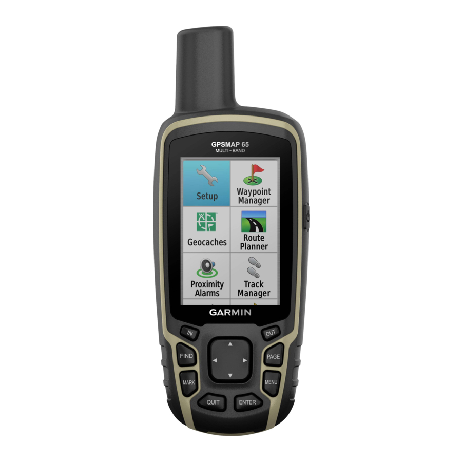 GARMIN GPSMAP 65/65S - Panduan GPS Genggam Luar Ruangan | ManualsLib