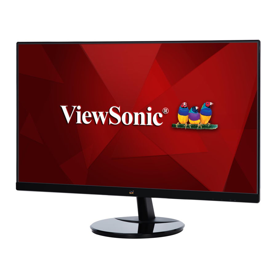 ViewSonic VA2459-smh - Manual de la pantalla | ManualsLib