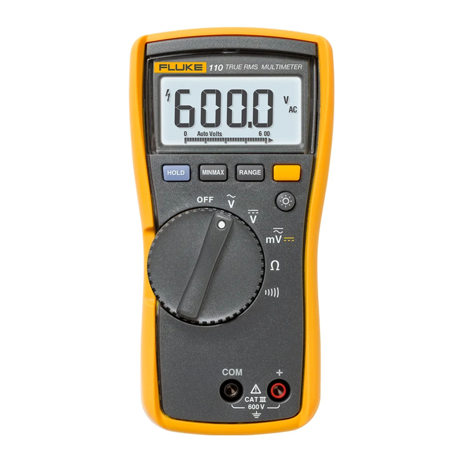 Fluke 110/113/114/115/117 - Instrukcja obsługi multimetru True-rms ...