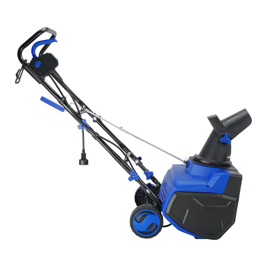 SnowJoe SJ618E - Electric Single-Stage Snow Blower Manual | ManualsLib
