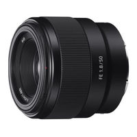 Sony Kamera-Objektive Bedienungsanleitungen | ManualsLib