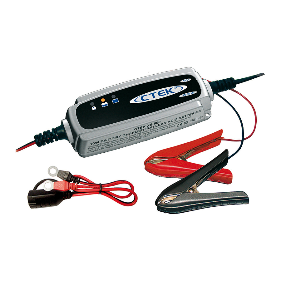 CTEK XS 800 - ACCULADER Voor Loodzuuraccu's 1.2-32 Ah Handleiding ...