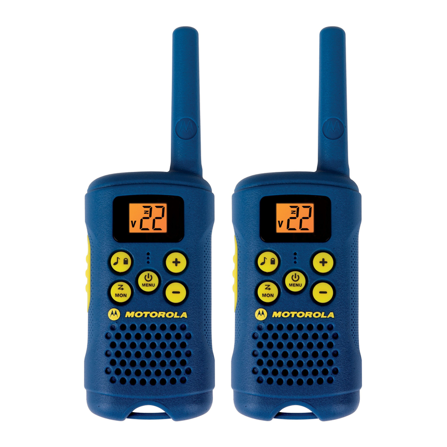 Motorola TALKABOUT MG160 Series - Two-Way Radio Manual (Manuál k ...